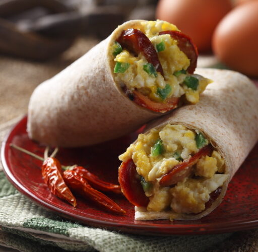 Burrito aux œufs et aux haricots - Lesoeufs.ca