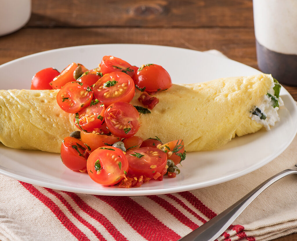 Pain grillé ricotta avec œufs frits - Lesoeufs.ca